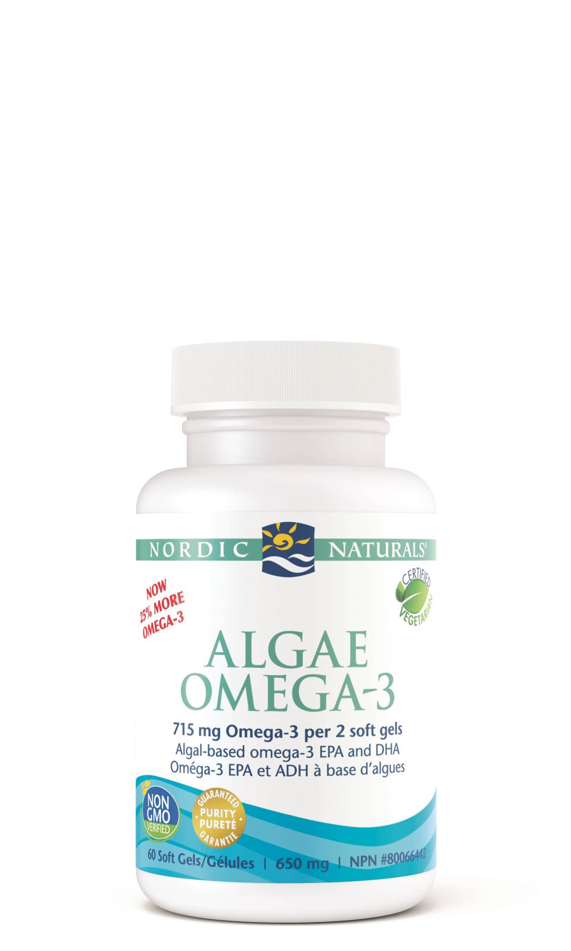 Algae Omega 60 SoftGels Nordic Naturals - Bodycrafters