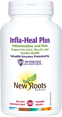 Infla-Heal Plus 360 Vegetable Capsules New Roots - Bodycrafters