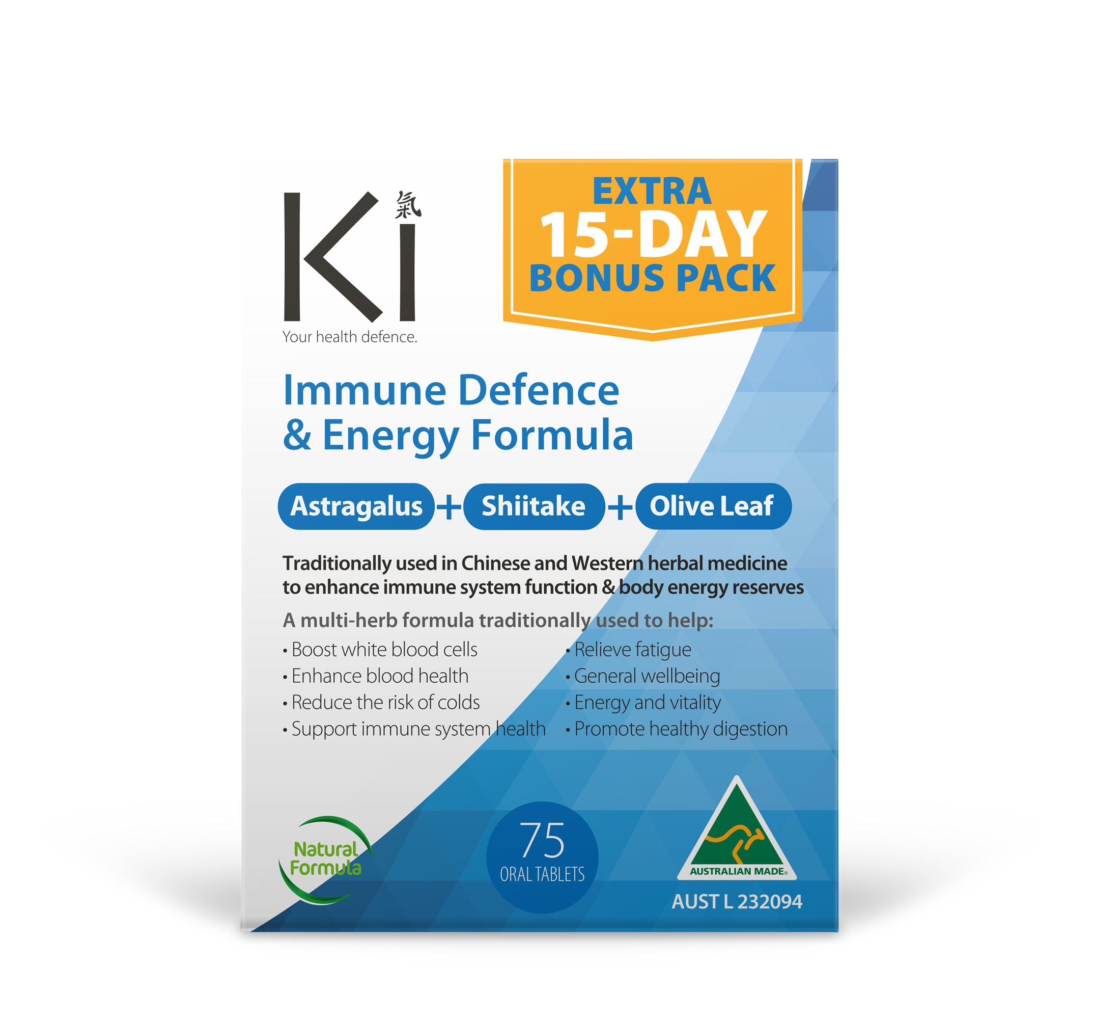Ki Defence & Energy 75 Tablets - Bodycrafters