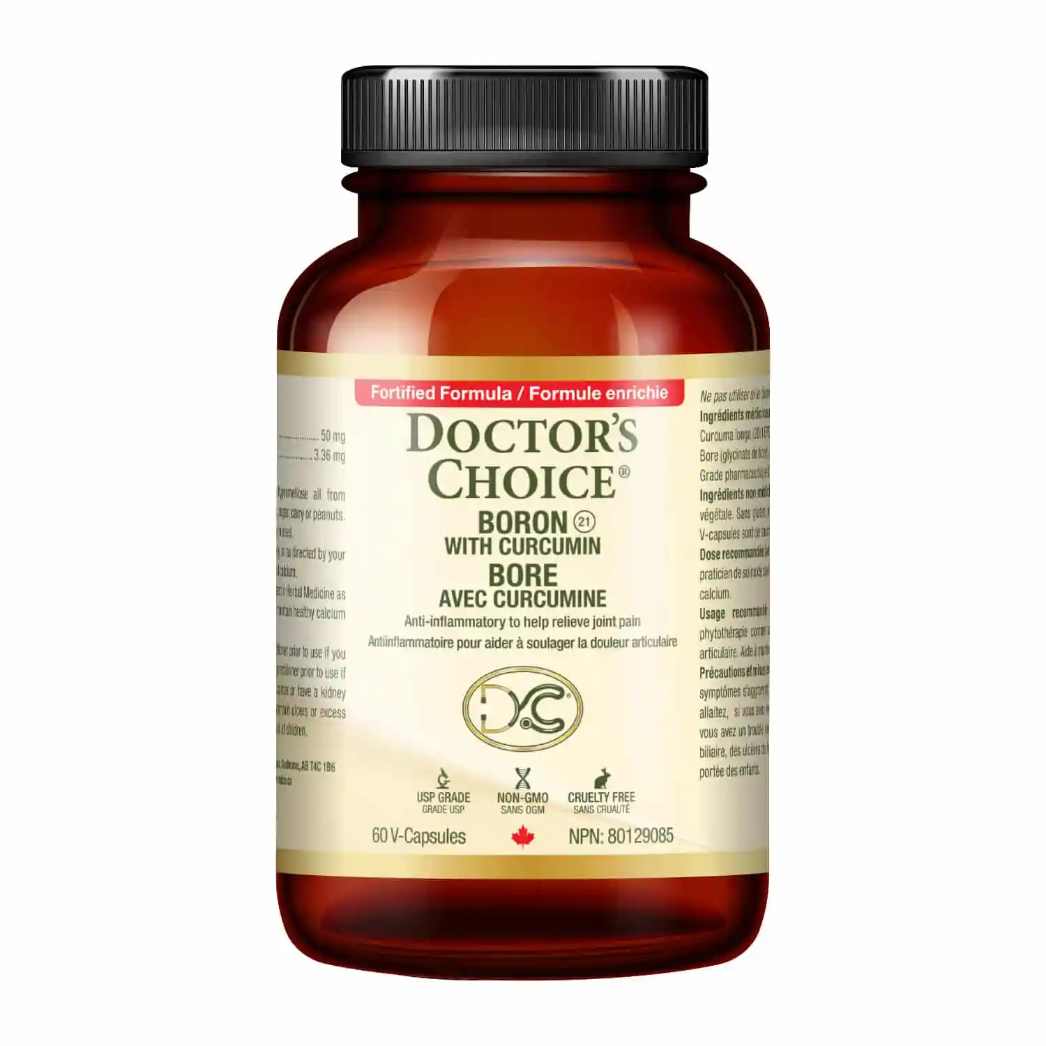 Boron With Curcumin 60 VCaps Doctor's Choice - Bodycrafters